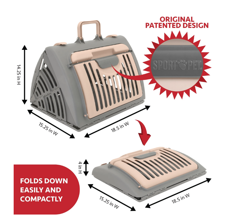 Cat Carrier & Bed for Cats / Small Dogs up to 25 lbs NEW BOXED | Pet ...