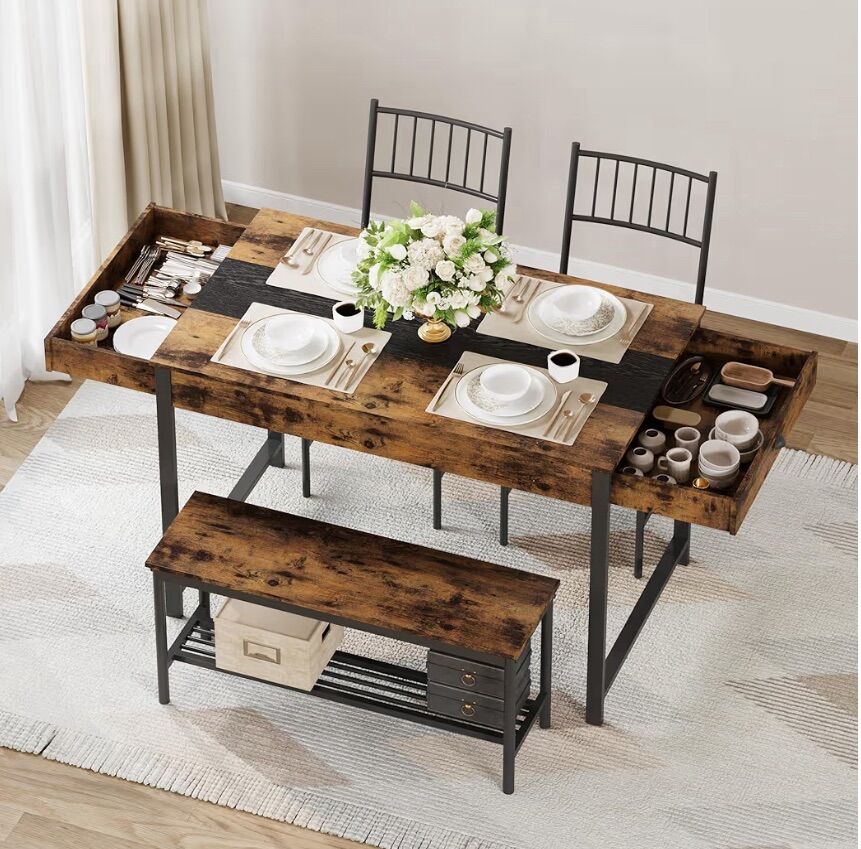 New Space Saving Dining Table Set Chairs Bench | Dining Tables | KSL ...