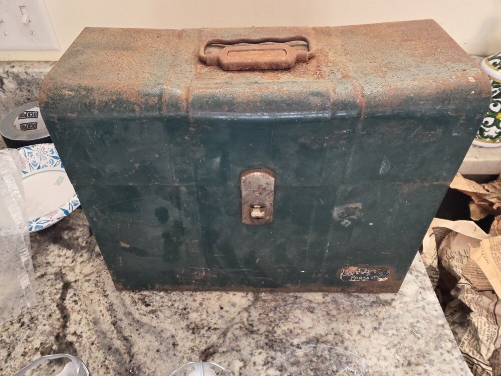 Vintage Industrial Steel Storage Chest | Collectibles | KSL Classifieds