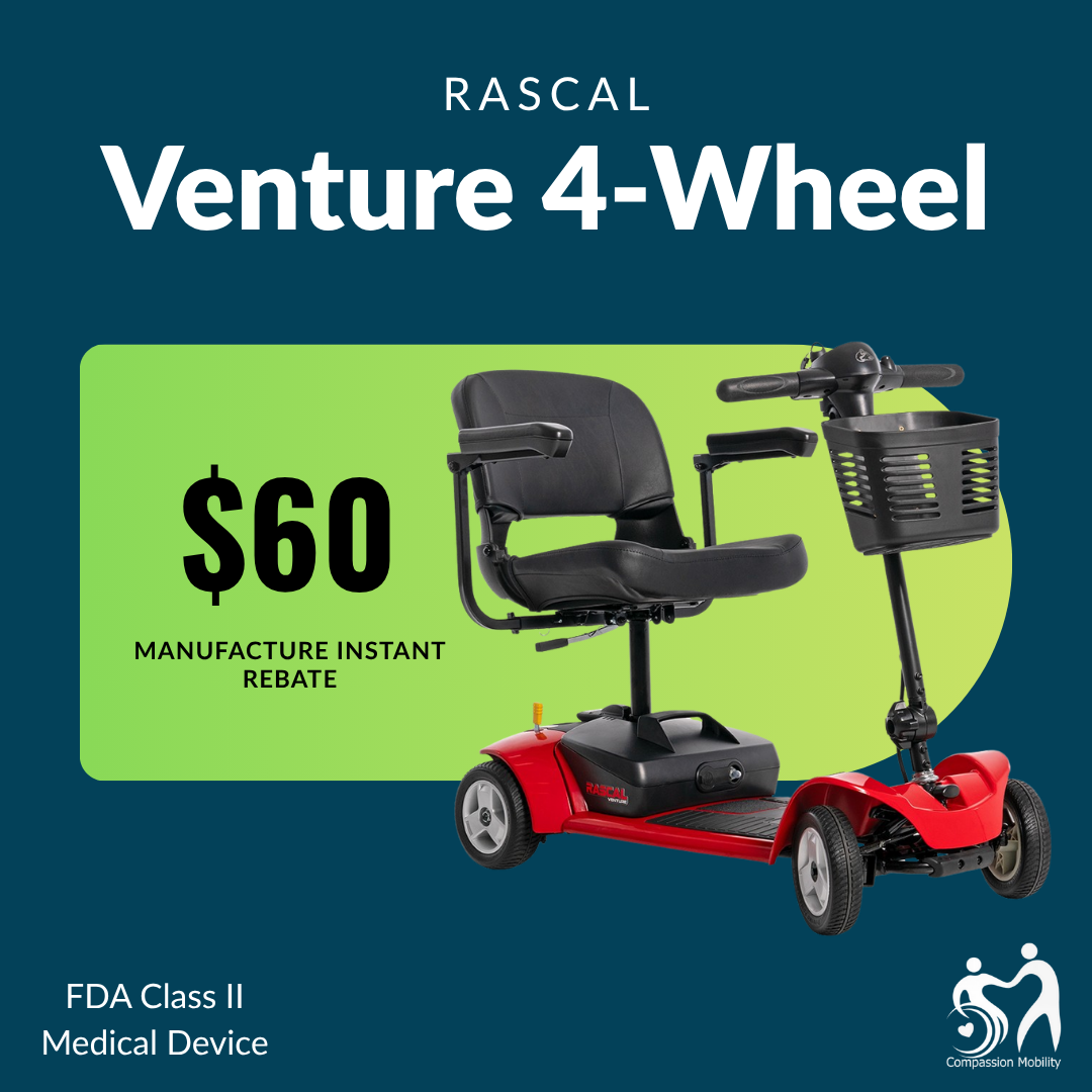 Rascal® Venture 4-Wheel Mobility Scooter | NEW | Medical Equipment | KSL Classifieds
