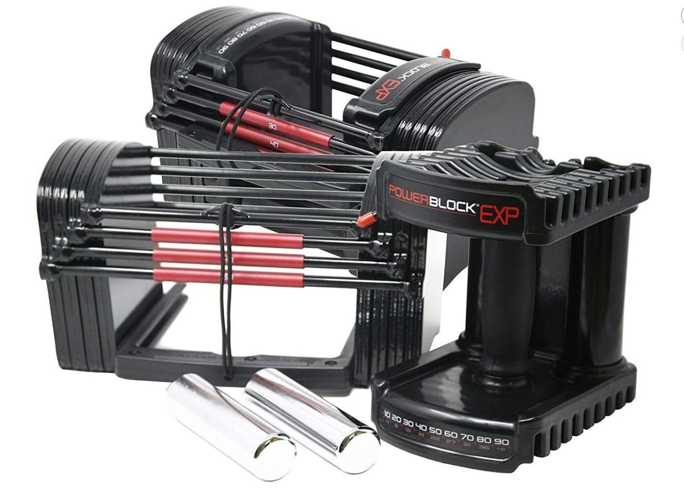 NEW in Box PowerBlock EXP 5-50 lbs Adjustable Dumbbells Retail $410 ...