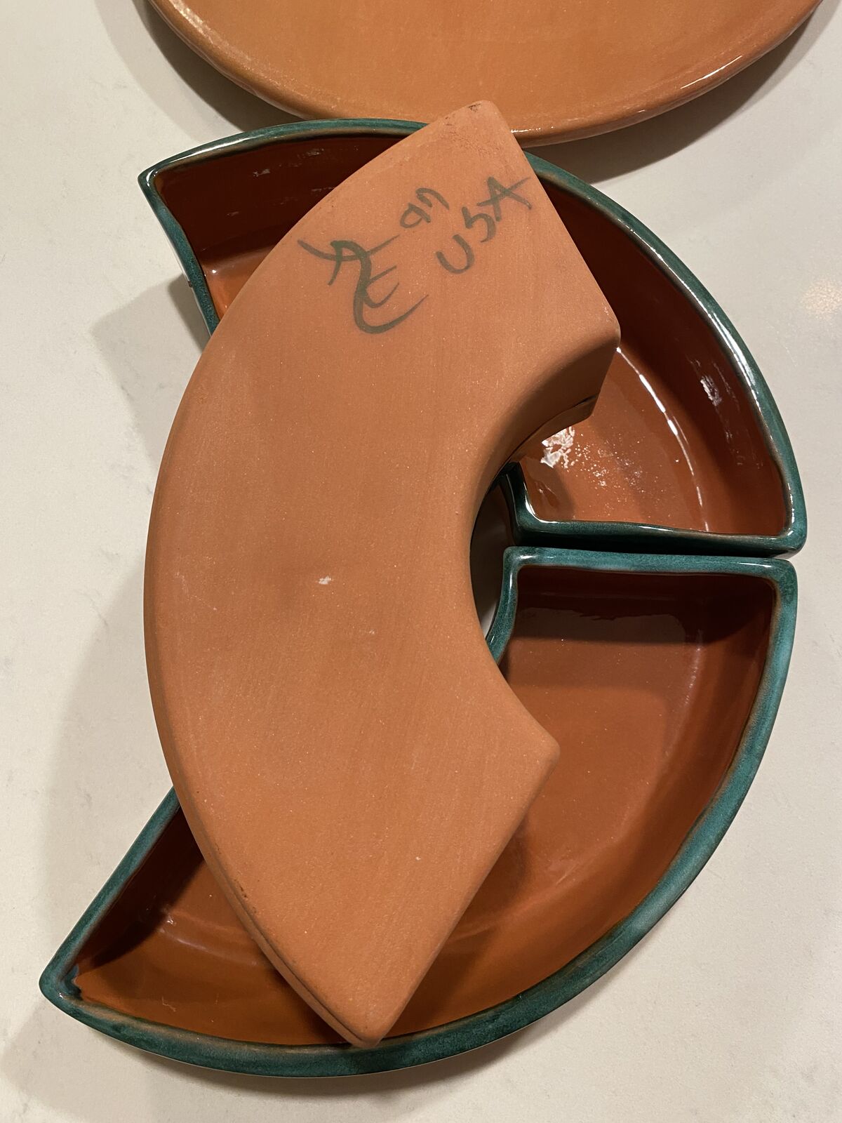 Handmade terracotta chip and dip serving set | Kitchen | KSL Classifieds