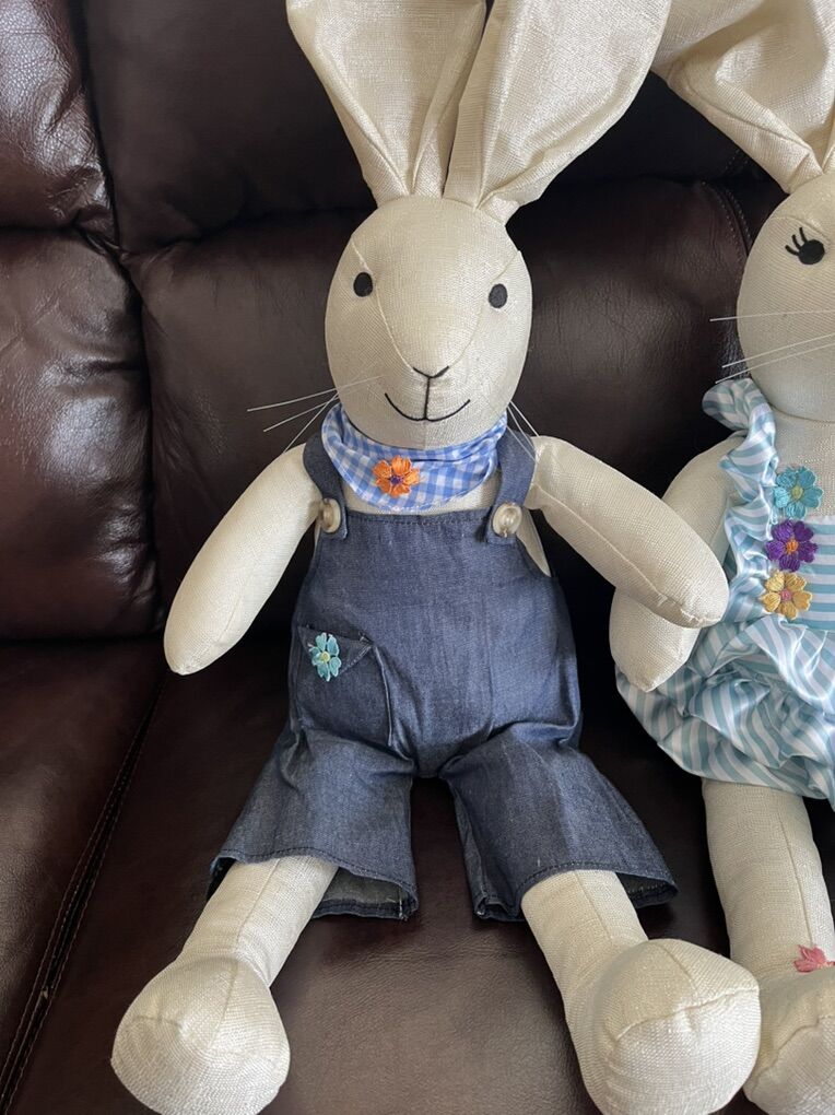 Super Cute Large, Decorative, Fun and Fancy Pair of Rabbits | Other ...