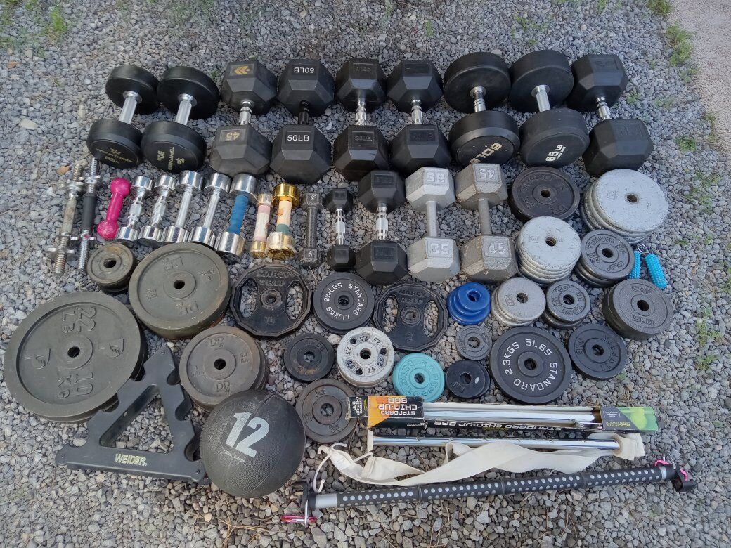 Weight Plates and Dumbells Ra… | Fitness Equipment | ksl.com