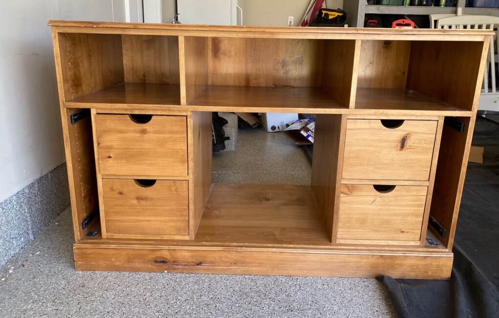 Custom Solid Hardwood TV Console / Sideboard Hutch | Dressers | KSL ...