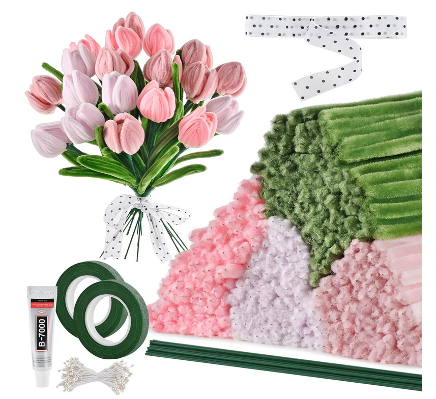 NEW in box 400 Pieces Chenille Stems Pipe Cleaners Craft Kit | Arts ...