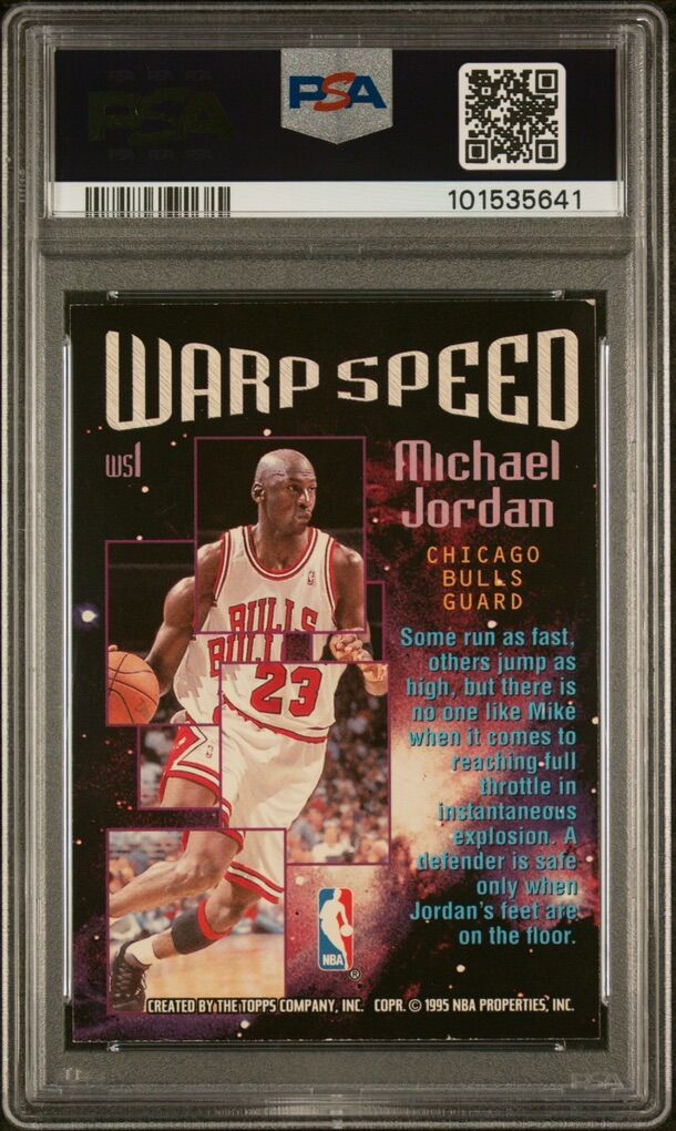 1995 STADIUM CLUB WARP SPEED MICHAEL JORDAN | Trading Cards And ...