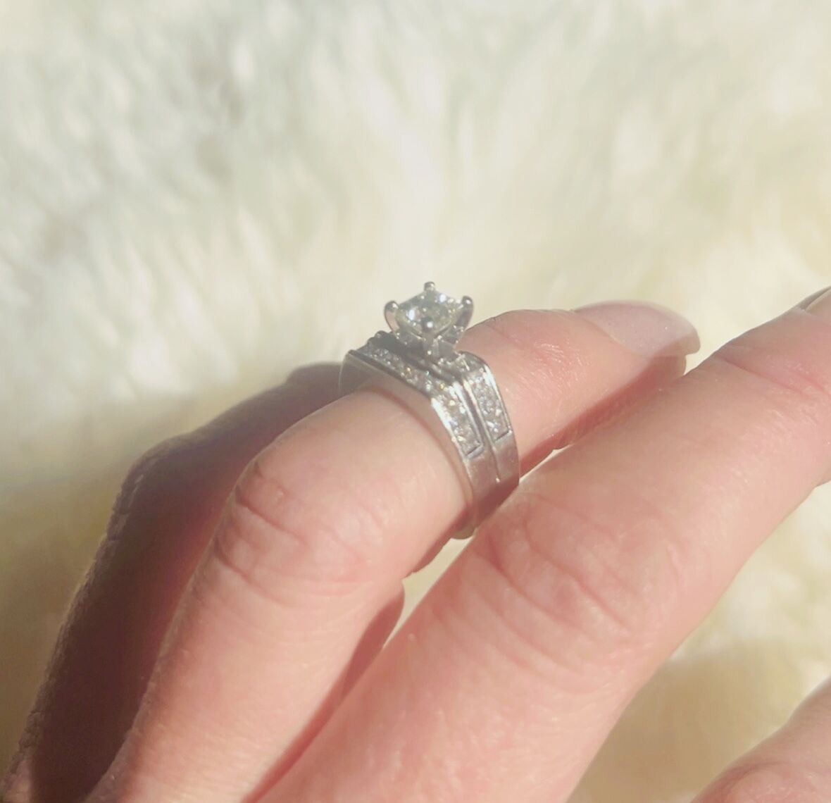 14K White Gold Diamond Wedding Set – 1.84 CT – Appraised $8,200 ...