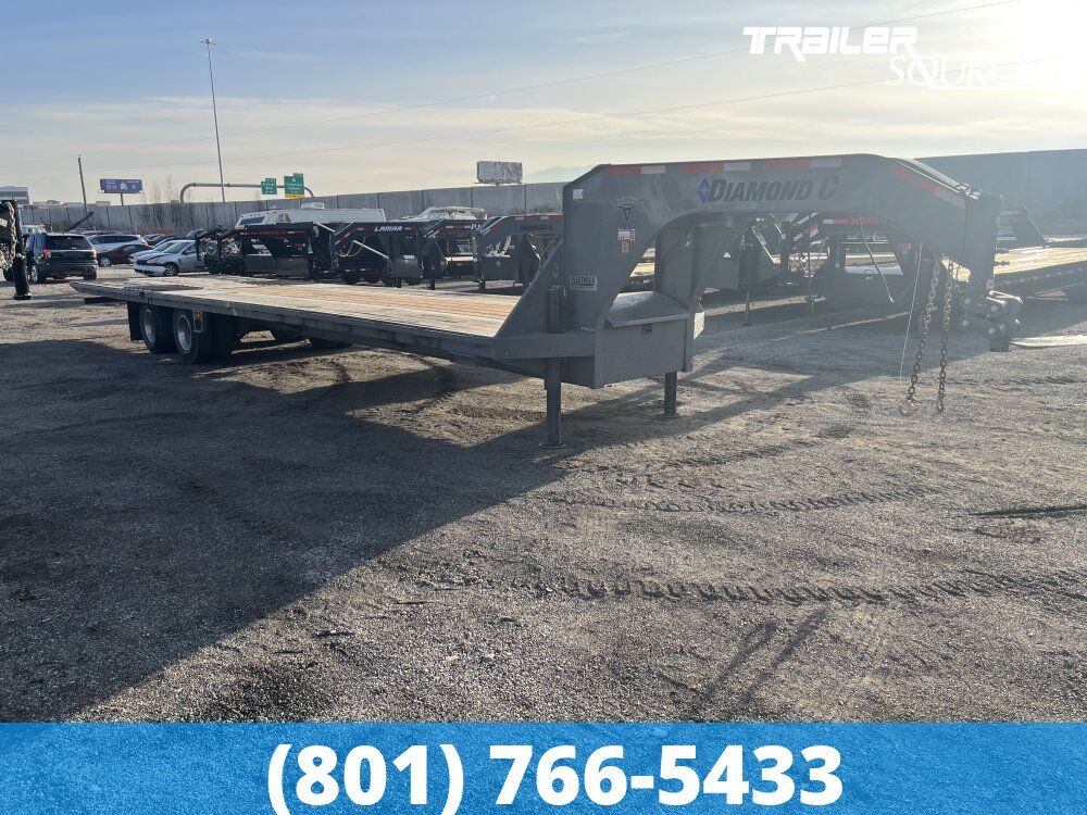Diamond C FMAX-HDT 212 8.5x35 ft Hydraulic Dovetail Gooseneck Equipment ...