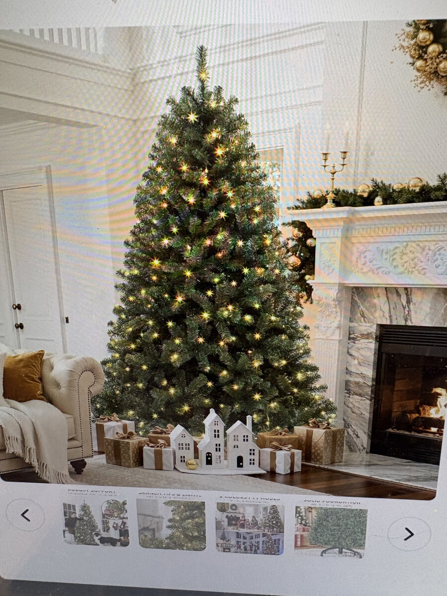 Prelit Artificial Spruce Christmas Tree 6 ft Tall Brand New in Box ...