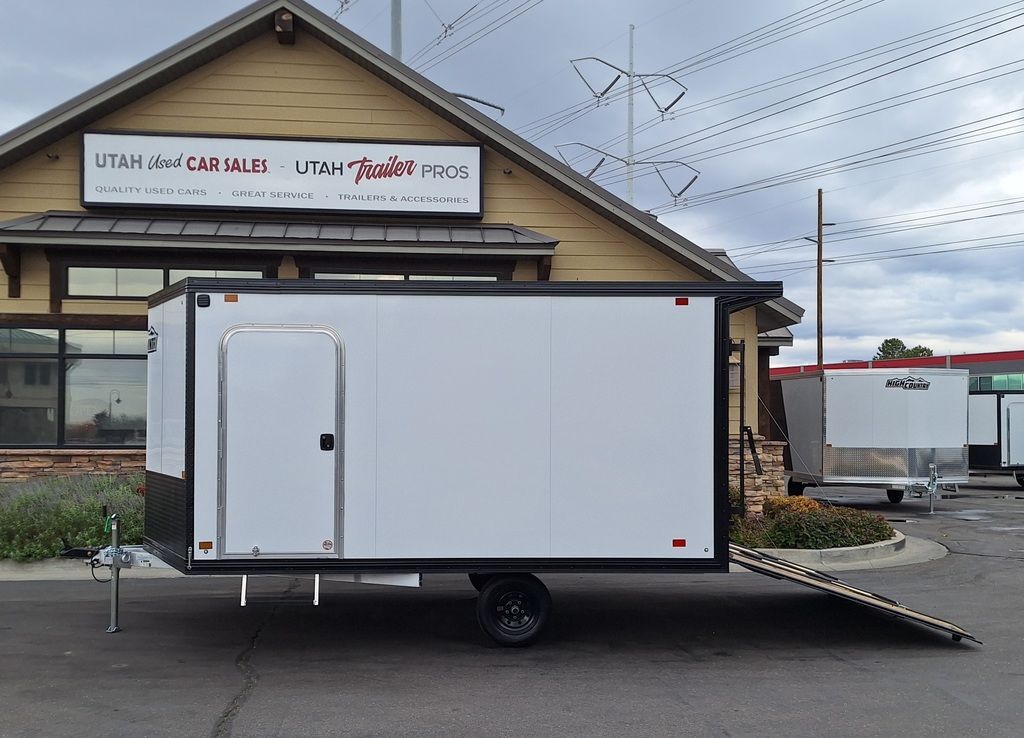 8x12 / 8.5x12 enclosed snowmobile trailer all aluminum High Country ...