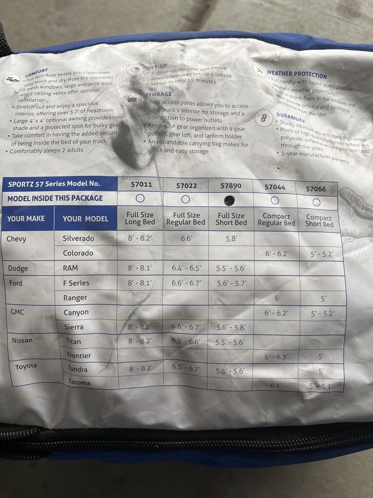 Sports Truck Tent | Camping & Outdoors Equipment | KSL Classifieds