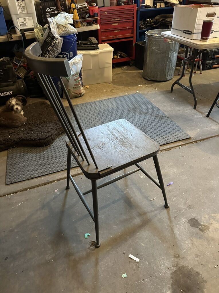 Newfield wood and metal chair | Chairs | KSL Classifieds