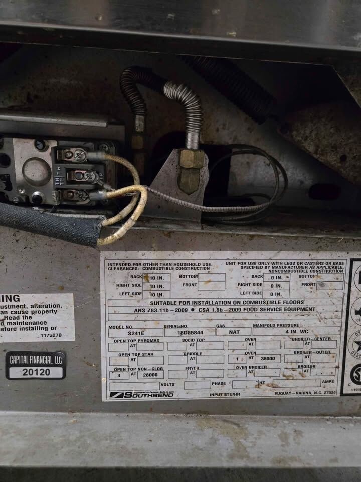 Southbend S24E 24" S-series Gas Restaurant Range 1 Space Saver Oven 4 ...