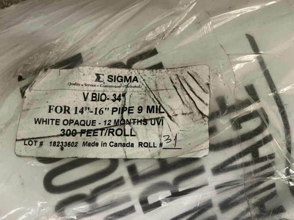 SIGMA V-BIO Polywrap / Polyethylene Encasement | Plumbing | KSL Classifieds