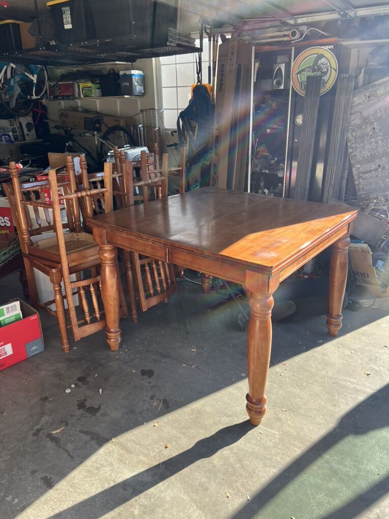Counter Hight Solid Wood Table | Dining Tables | KSL Classifieds
