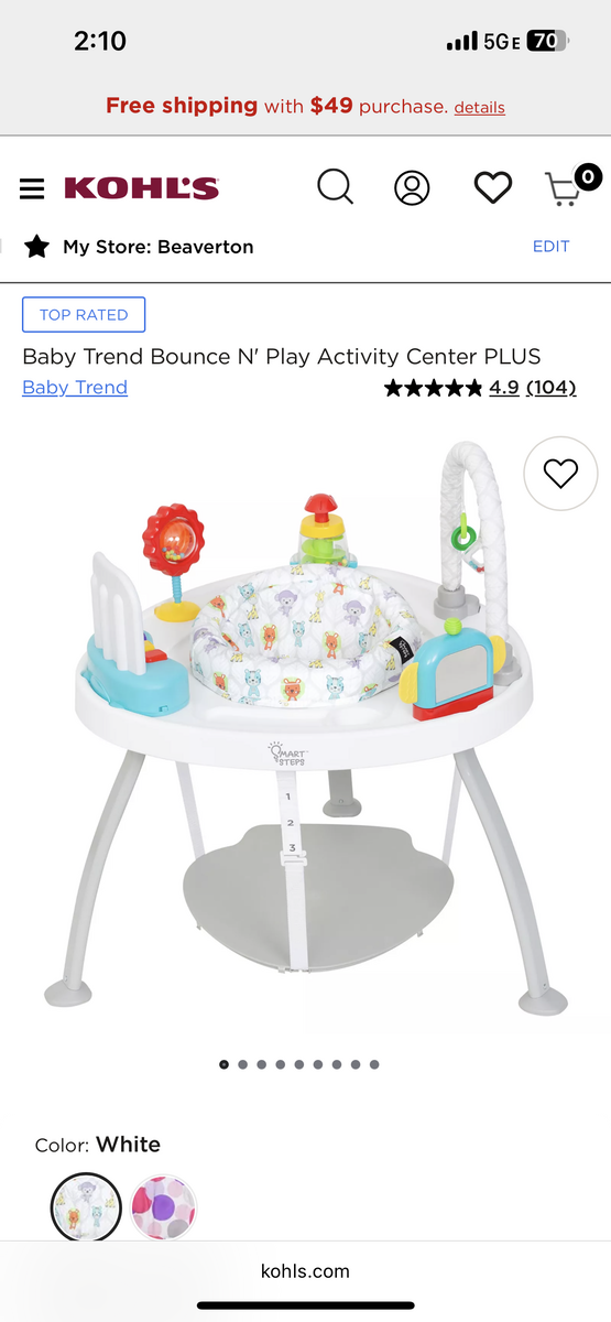 Smart Steps Activity Center | Swings, Seats & Chairs | KSL Classifieds