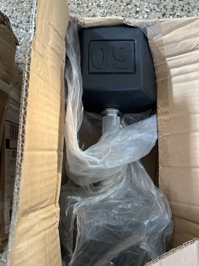 Rubber Hex Coated Dumbells | Dumbbells, Kettlebells and Plates | KSL ...