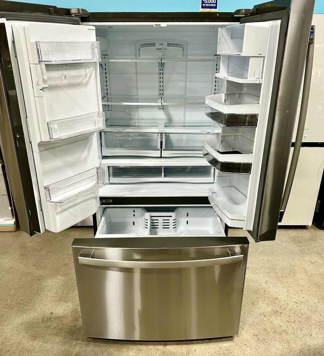 GE PROFILE COUNTER DEPTH STAINLESS STEEL REFRIGERATOR | Refrigerators ...