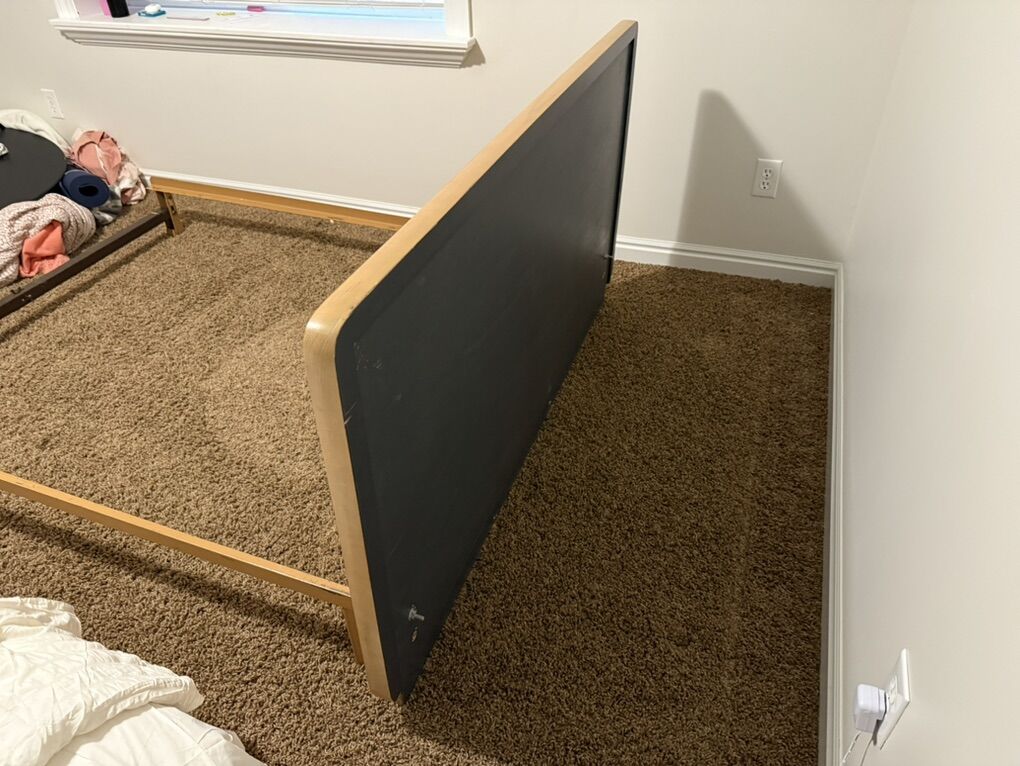 Cute Full Bed Frame with Headboard & Box Spring | Beds, Bed Frames ...