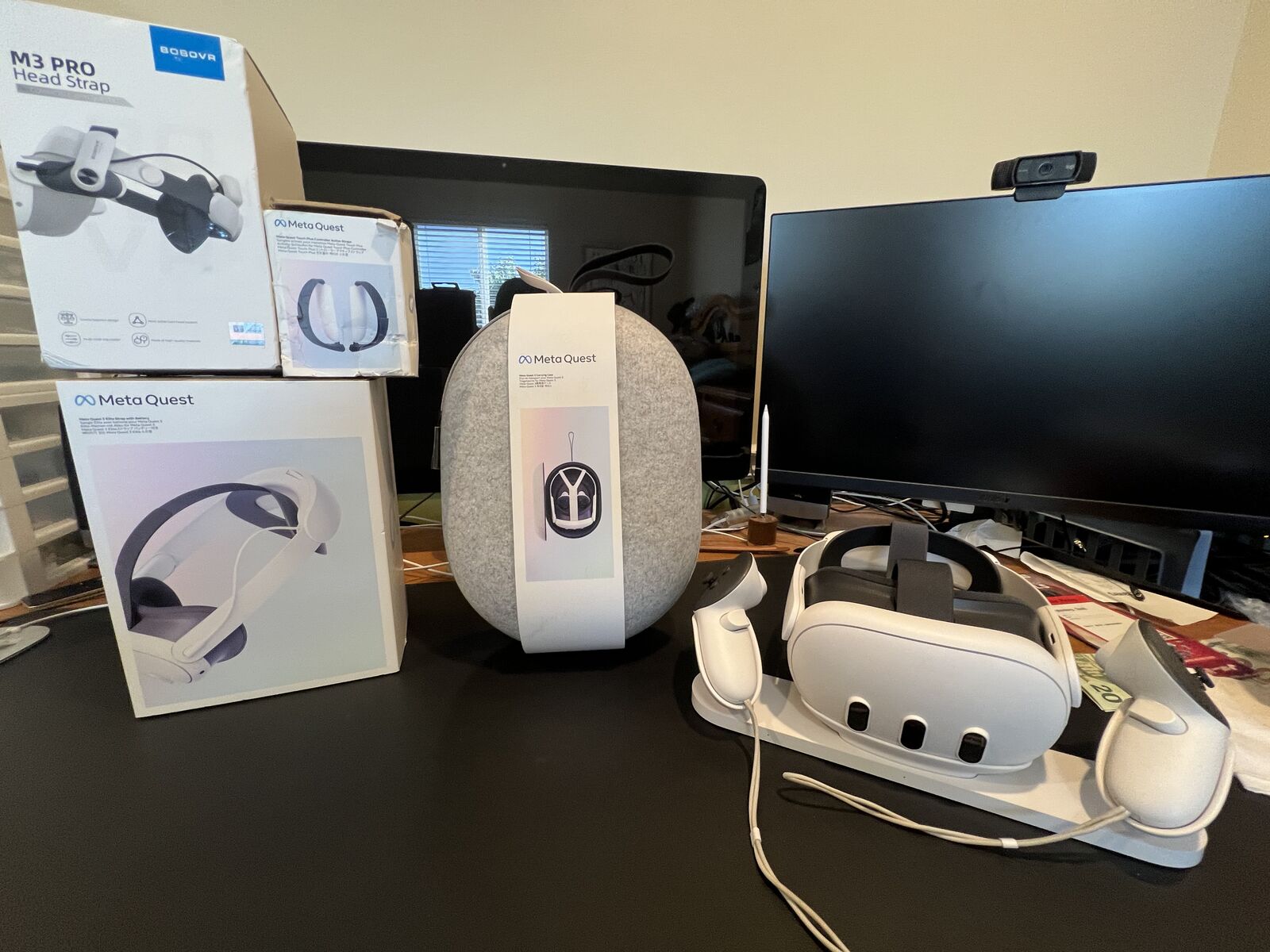 Meta Quest 3, 3S, 2 VR Headsets, Accessories, Comfort/Battery Straps ...