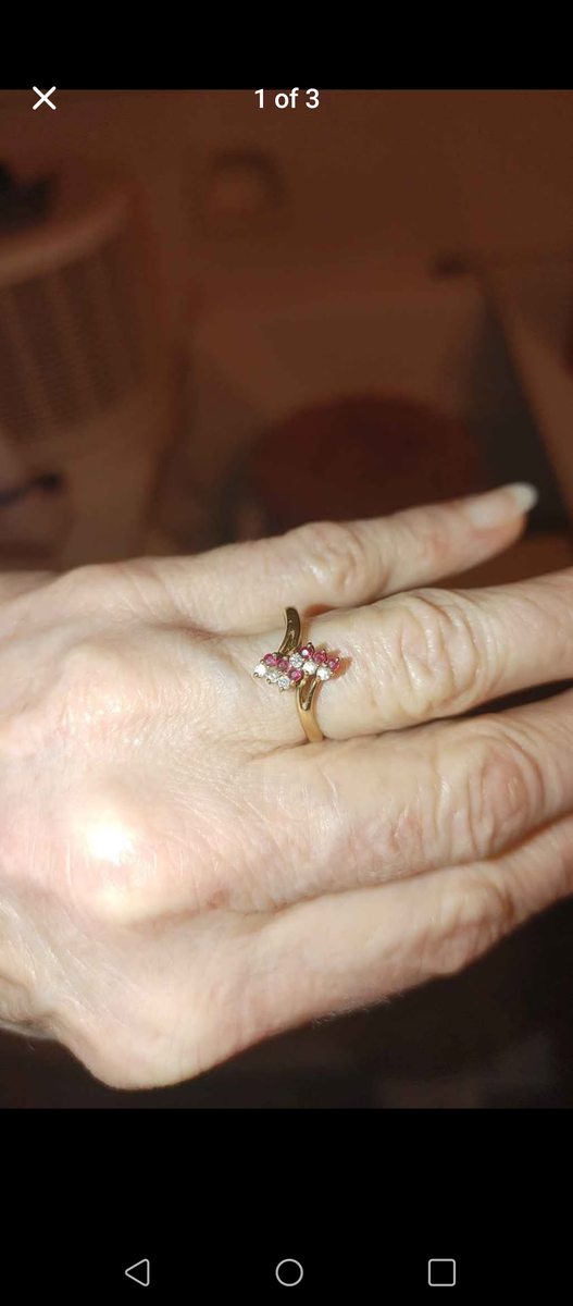 Ruby & Diamond Ring in 14K Gold - Size 6.5 | Jewelry, Gems, & Watches ...