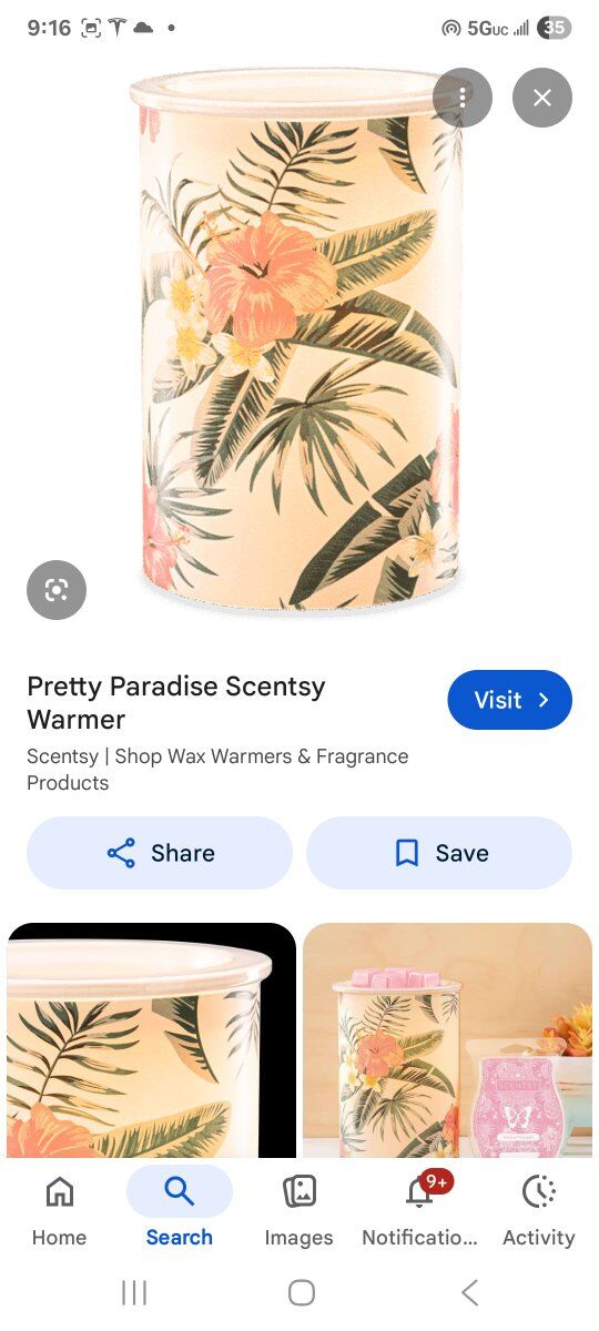 Scentsy Pretty Paradise Wax Warmer | Other | KSL Classifieds