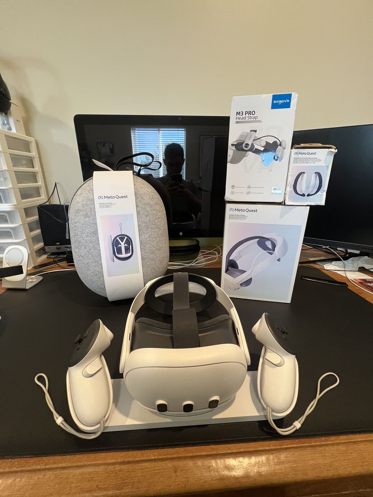 Meta Quest 3, 3S, 2 VR Headsets, Accessories, Comfort/Battery Straps ...