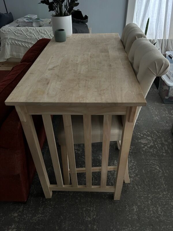 Solid Wood Dining Room Table and 4 Chairs | Dining Tables | KSL Classifieds