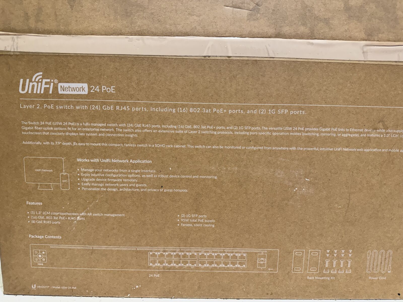 Ubiquiti UniFi USW-24 24-Port Managed Gigabit Managed Switch with SFP ...