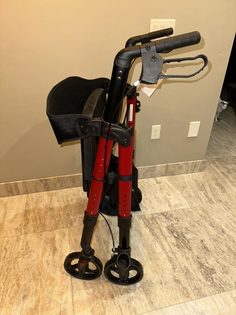 New OasisSpace Rollator Walker Supports 450 Lbs | Medical Equipment ...