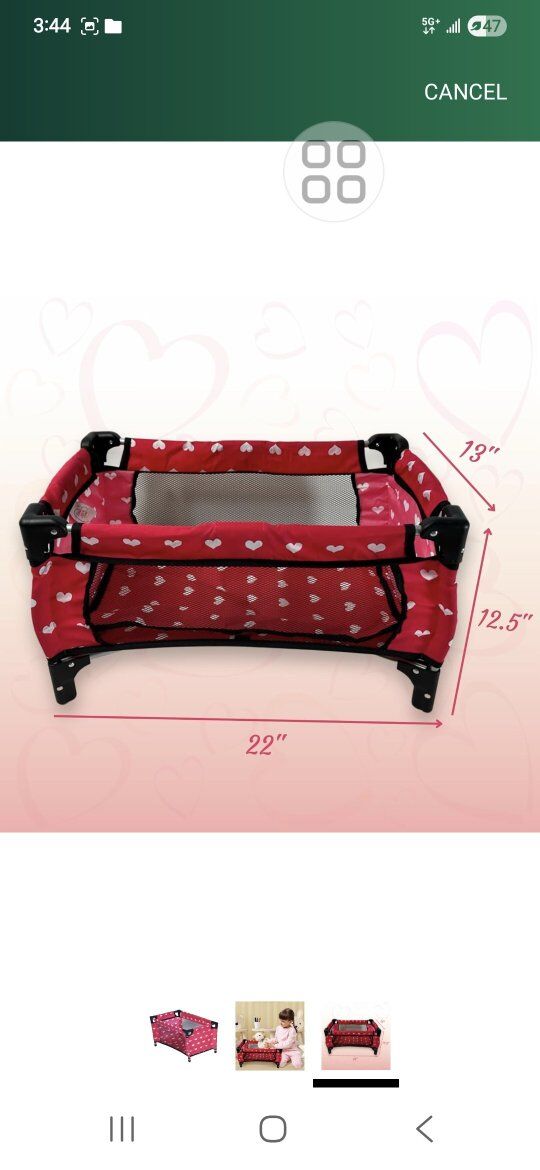 Baby Doll High Chair and Playpen/Crib | Play Furniture | KSL Classifieds