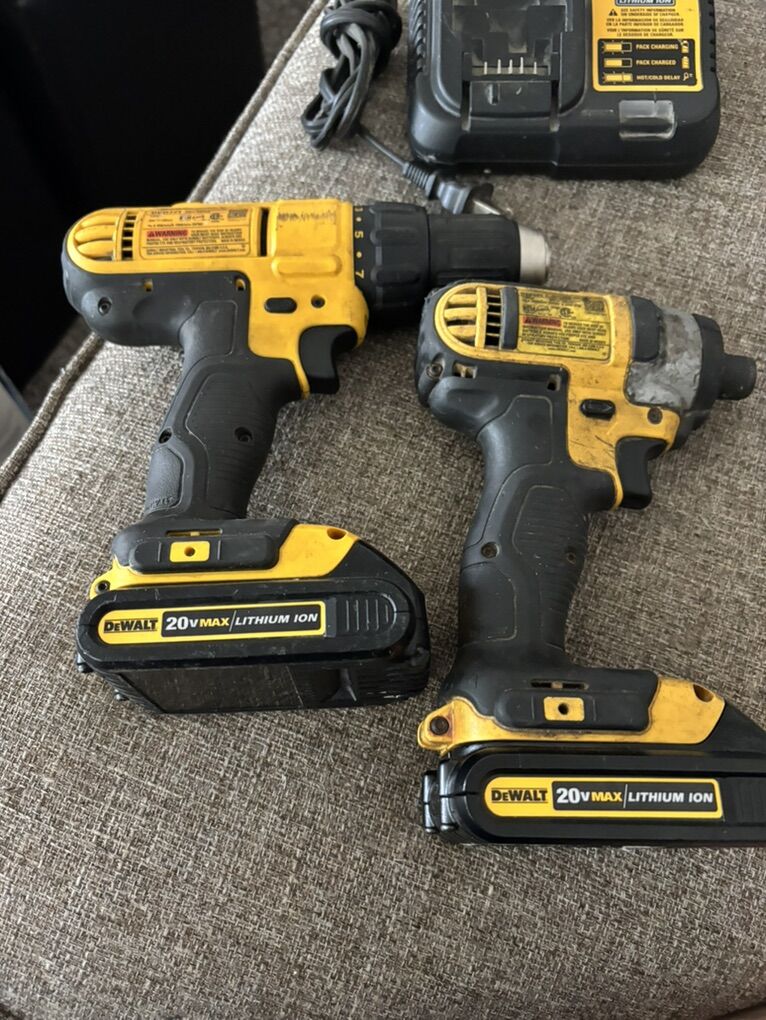 20 Volt Max Hammer Drill& Impact 2batts&chrger | Power and Hand Tools ...