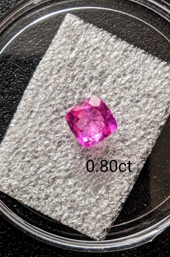 0.80ct square cushion cut red beryl gemstone | Jewelry, Gems, & Watches ...