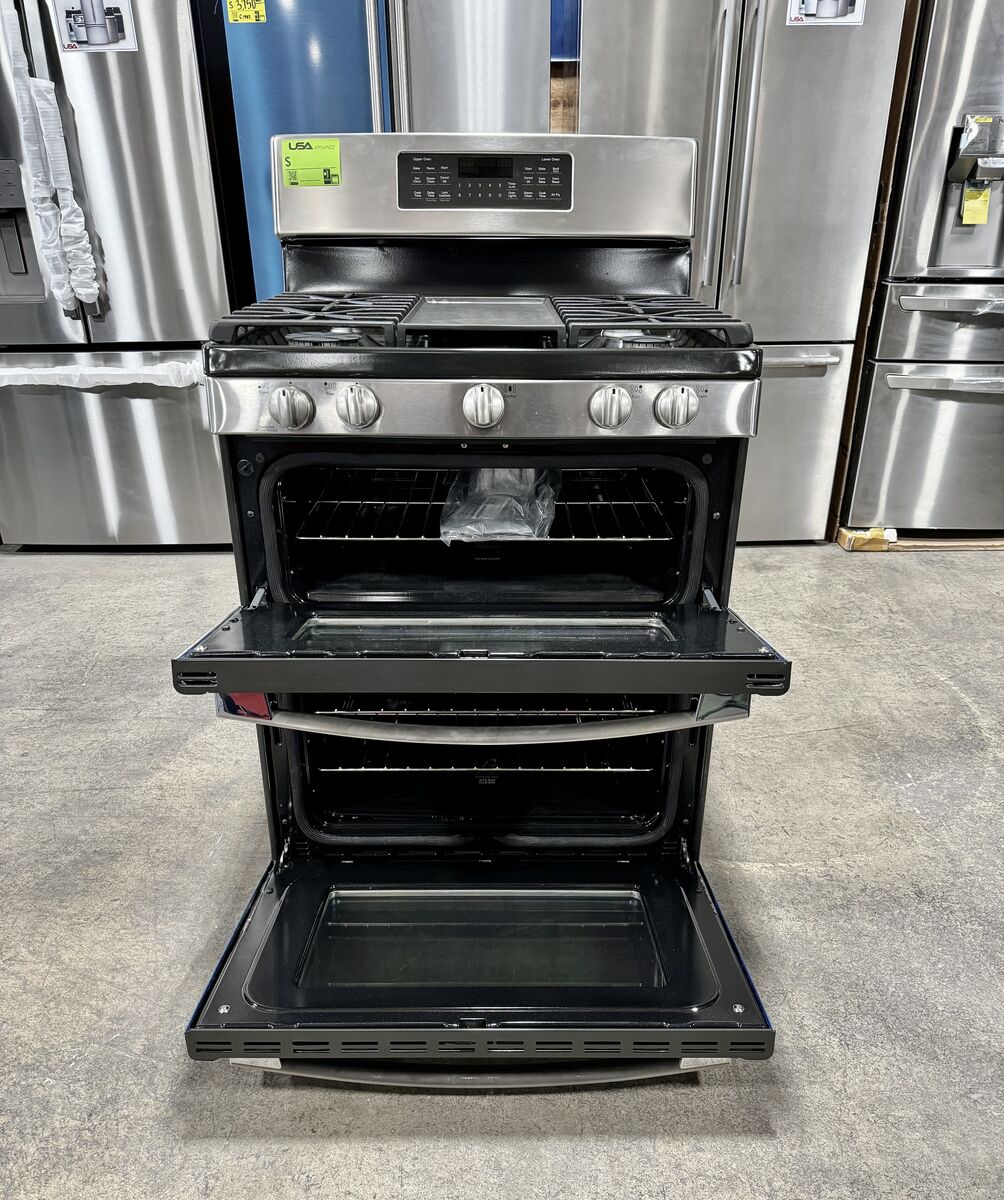 GE DOUBLE OVEN GAS RANGE STAINLESS STEEL | Stoves, Ranges and Ovens ...