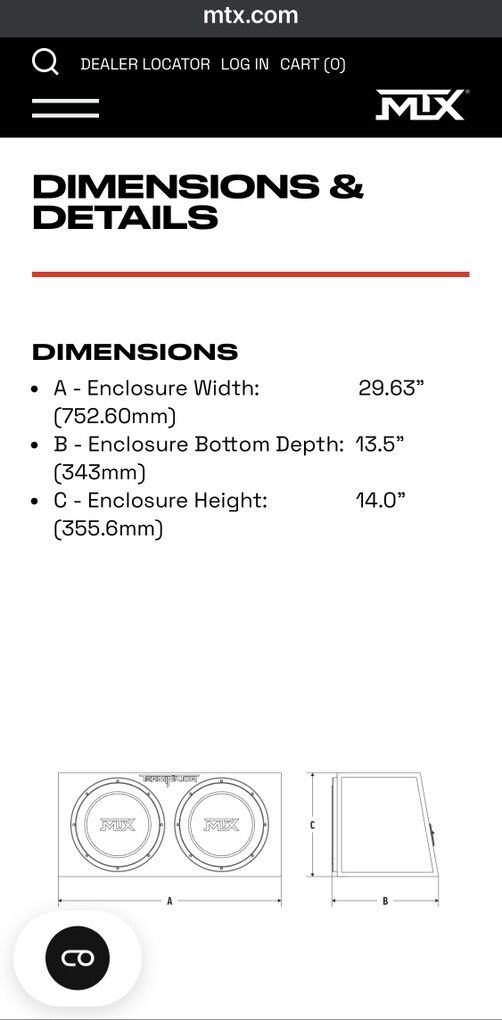 MTX Dual 12-Inch Subwoofers with sealed Enclosure | Car Audio and Video ...