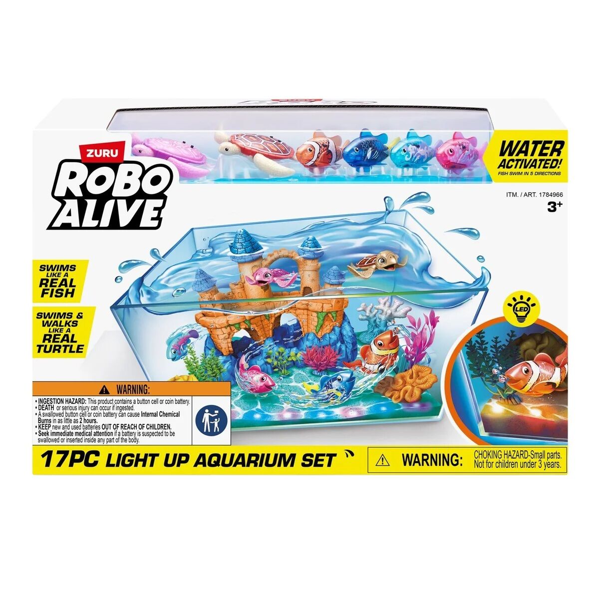 Zuru Robo Alive Aquarium 17pc Set with Swimming Fish 1784966 #99506 ...