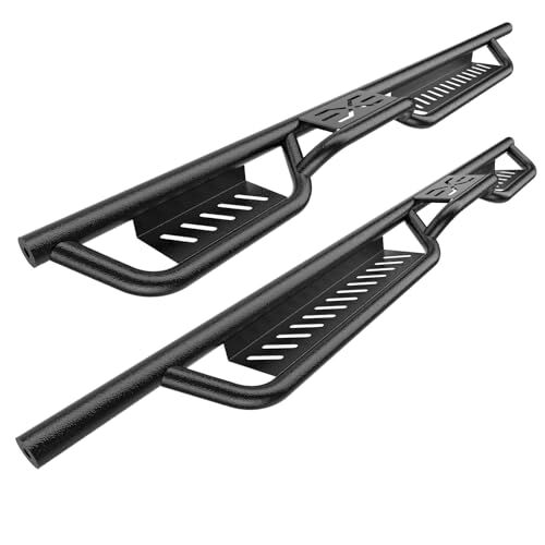 Garvee Black Steel Running Boards Side Steps Jeep Gladiator JT | Auto ...